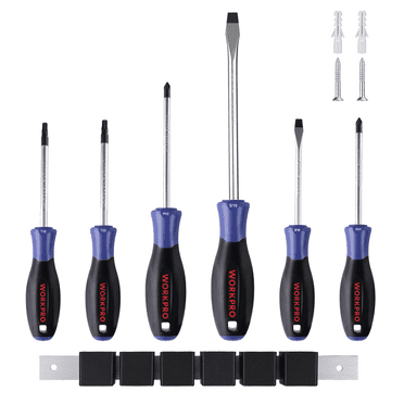 Stalwart 18 Piece Screwdriver Set with Wall Mount and Magnetic Tips ...