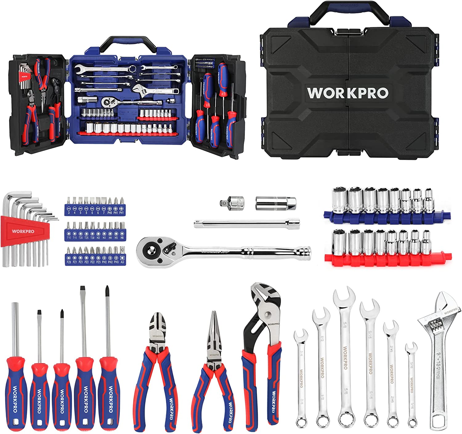 Apollo Tools DT9774 56-Piece Automotive Tool Kit - Walmart.com