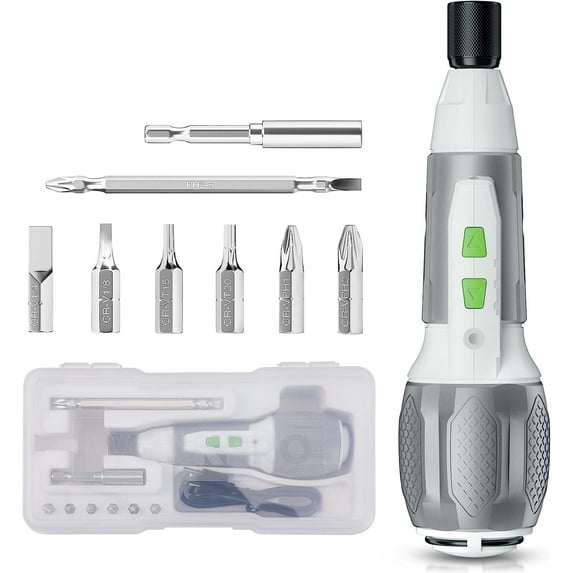 WORKPRO Handheld Cord Powered Screwdriver, 4V Electric Drive, USB ...