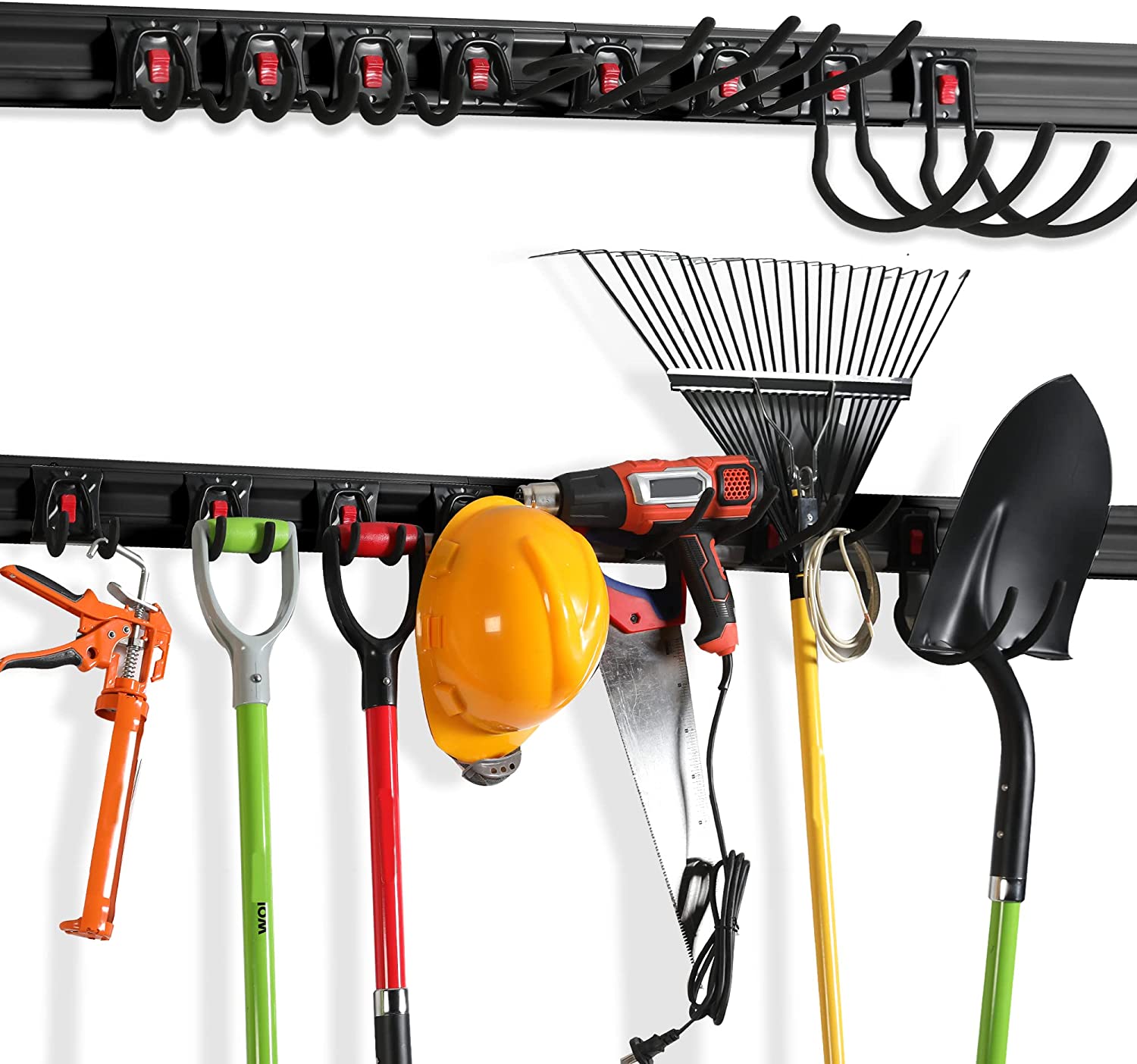 18-Slot Walter Drake Corner Garden Tool Rack - Outdoor Lawn Yard ...