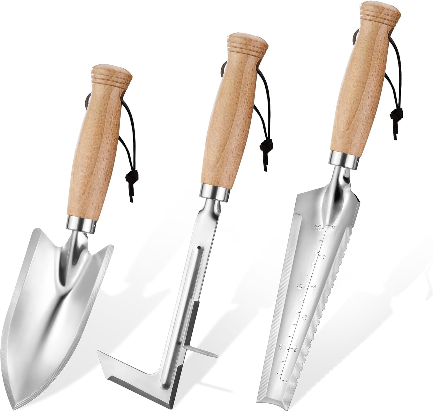 WORKPRO Garden Tool Set, 3 Pcs Gardening Hand Tools with Wood Handle ...