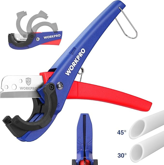 WORKPRO PEX Cutter with Sharp Blades, Hose Cutter with 1/8"-1-5/8 ...