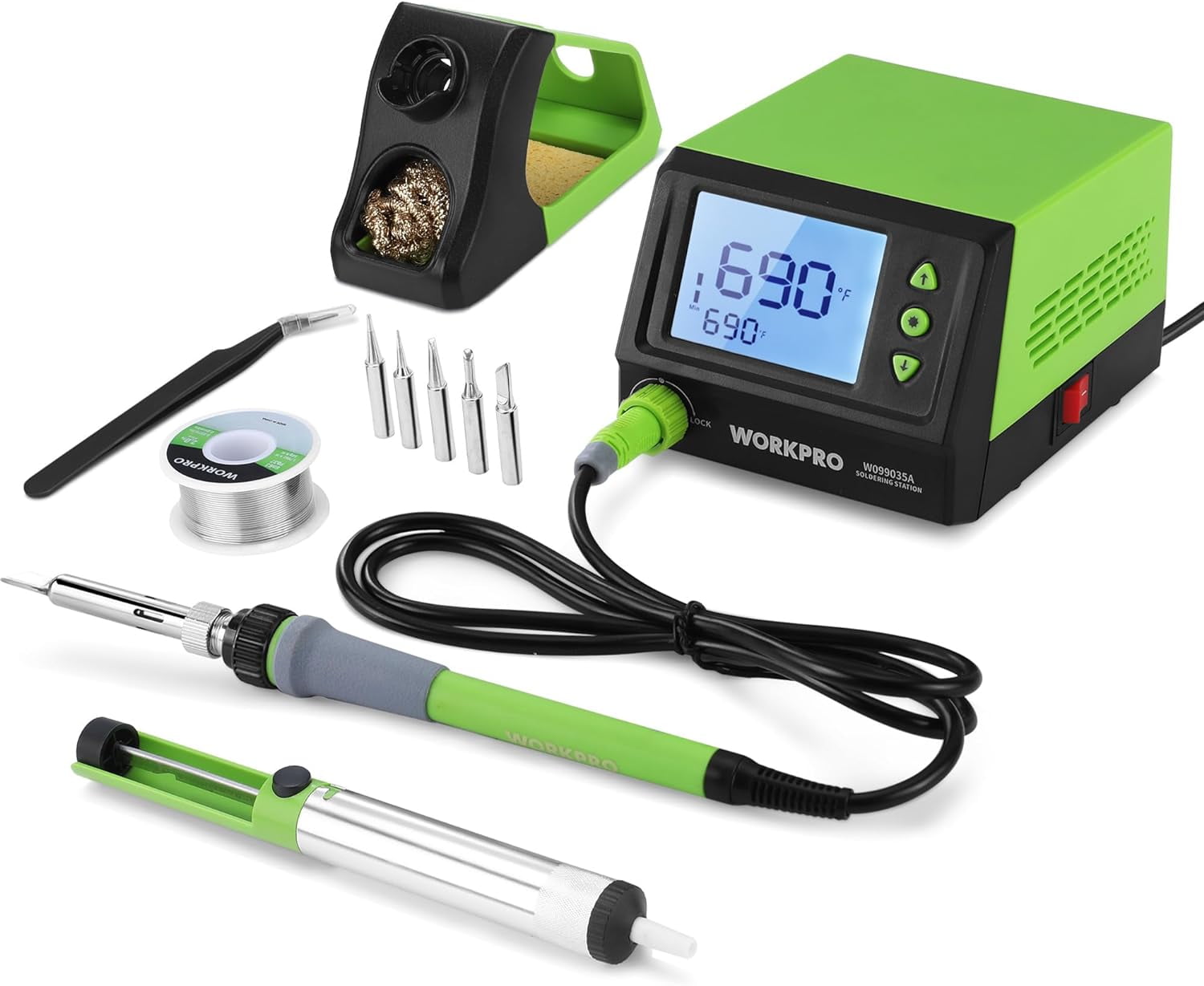 WORKPRO Soldering Station, 60W Soldering Iron Kit with Digital Display ...
