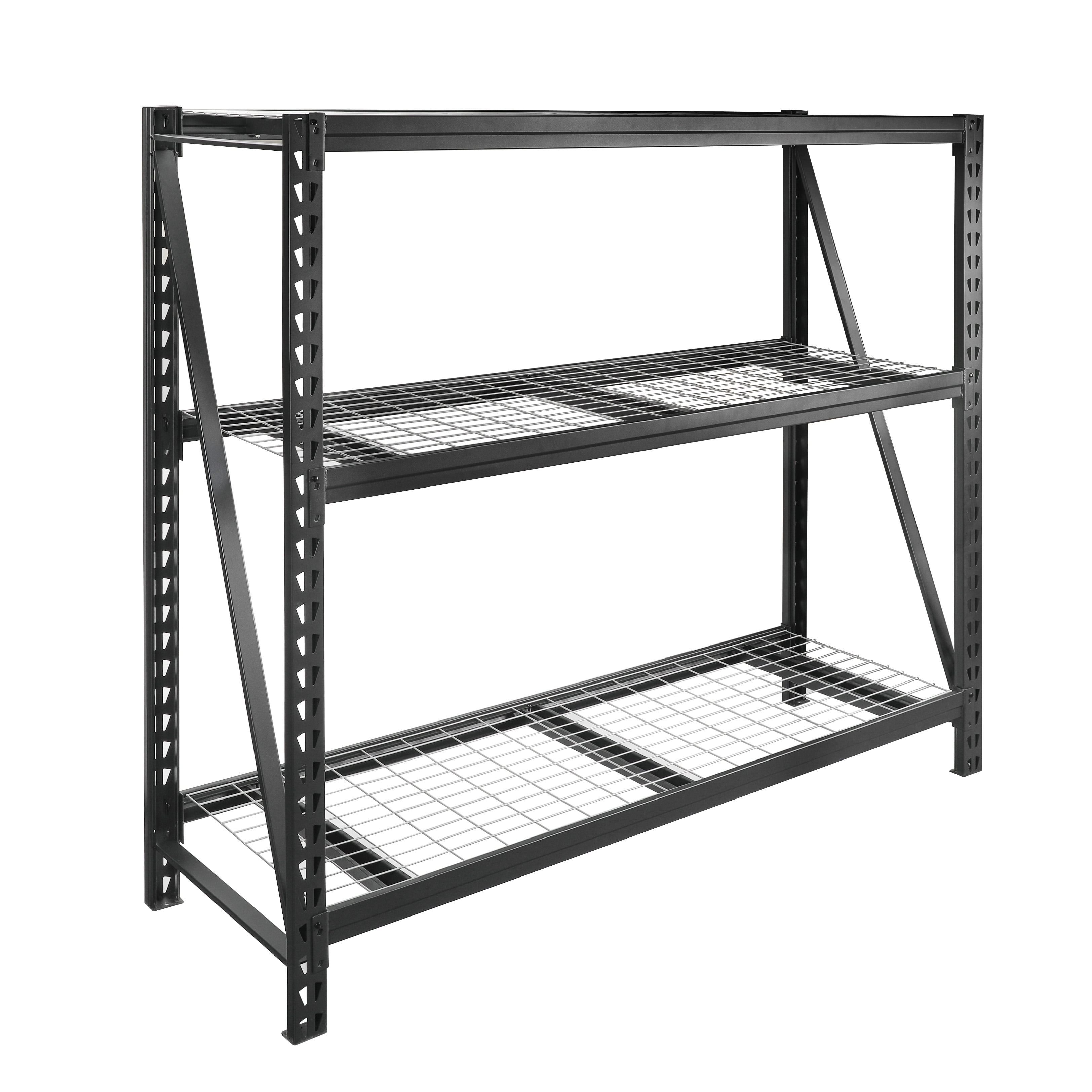 WORKPRO Steel 3-Tier Storage Shelf Unit 72"H x 77"W x 24"D, 6000lb ...