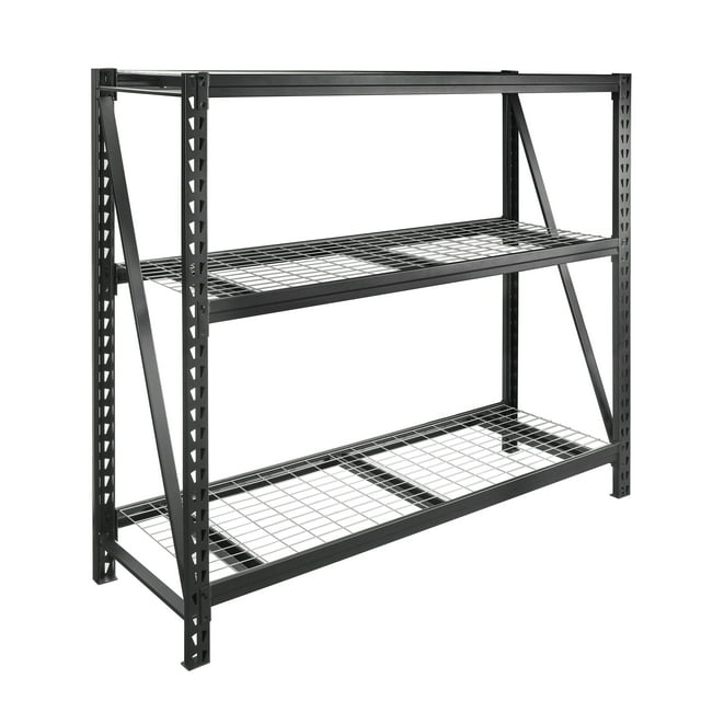 WORKPRO Steel 3-Tier Storage Shelf Unit 72-Inch-H x 77-Inch-W x 24-Inch ...