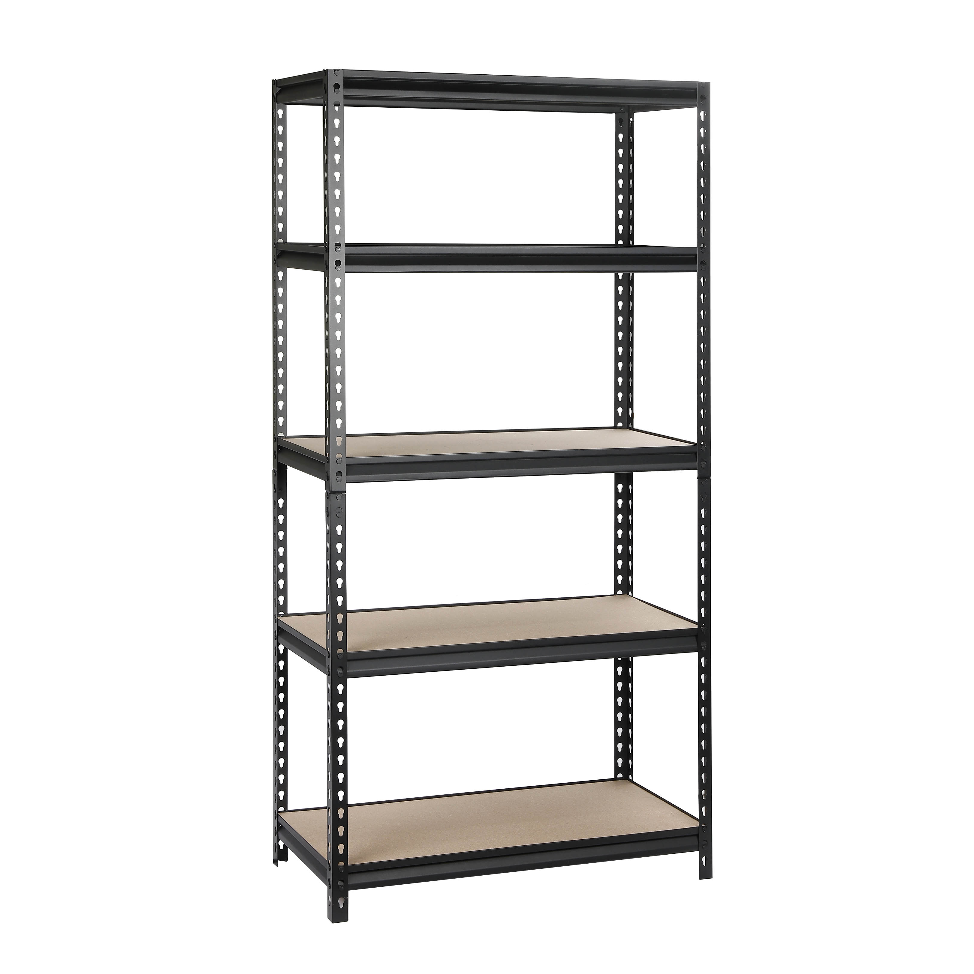 Plano 5-Shelf Extra Heavy Duty Plastic Storage Shelf Unit, 72.5” x 36 ...