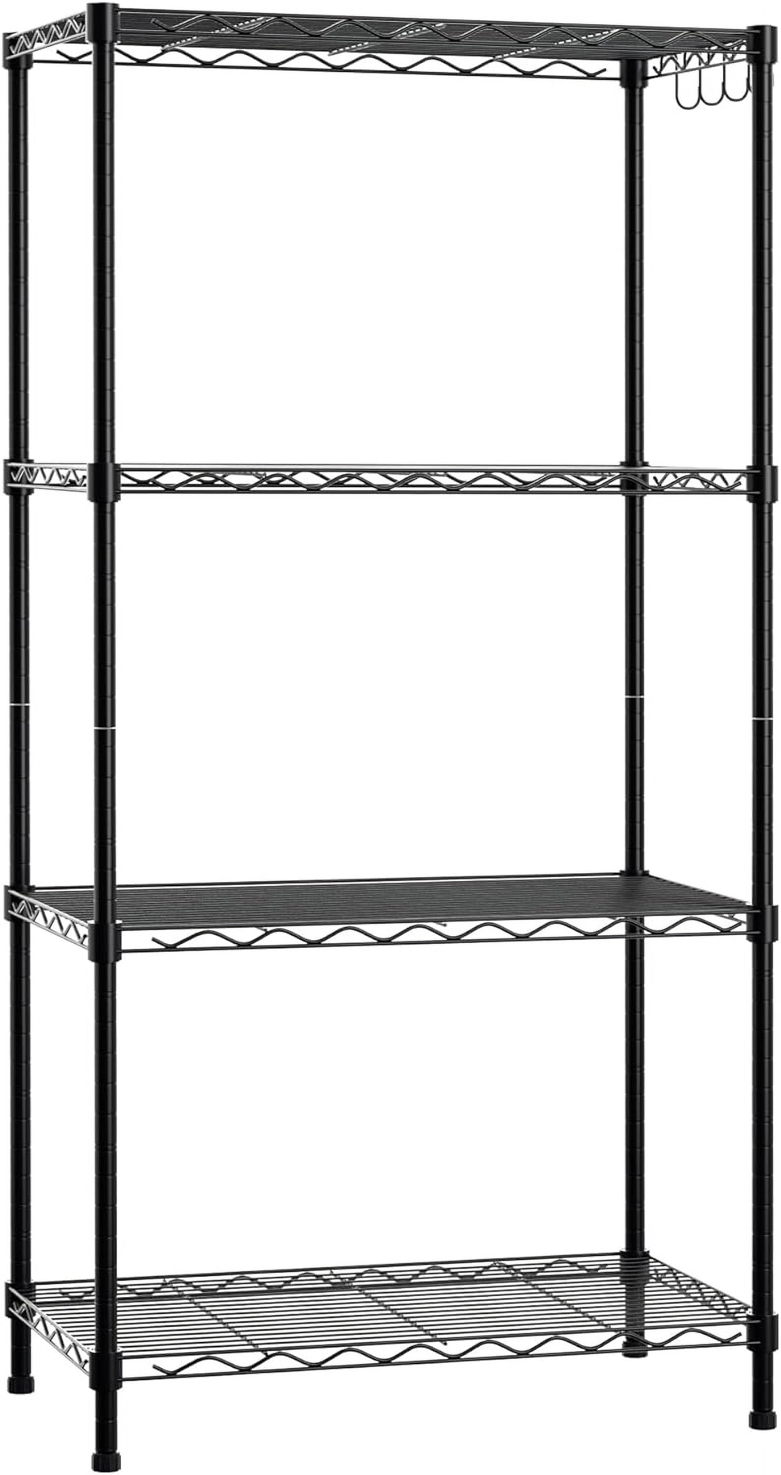 WORKPRO Storage Shelves, 4 Tier Metal Shelving Unit, Garage Wire Rack ...