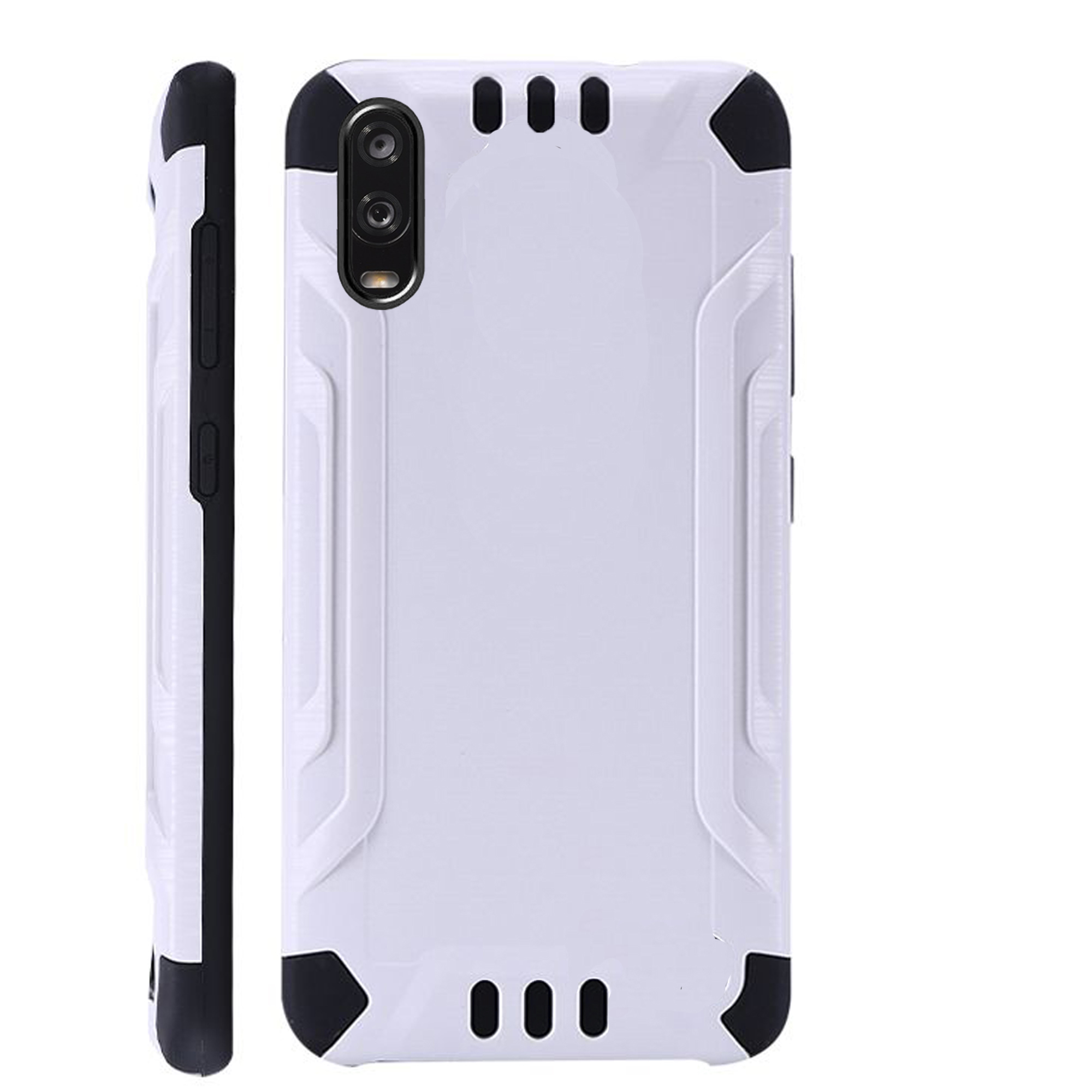 WORLD ACC Combat Phone Case Compatible with TCL A2X Hybrid Slim Cover ...