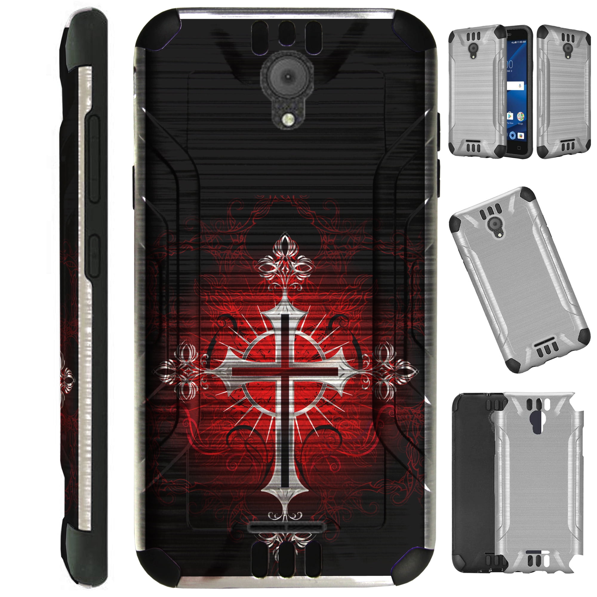 WORLD ACC Silver Guard Compatible with Cricket Icon | AT&T Radiant Core ...