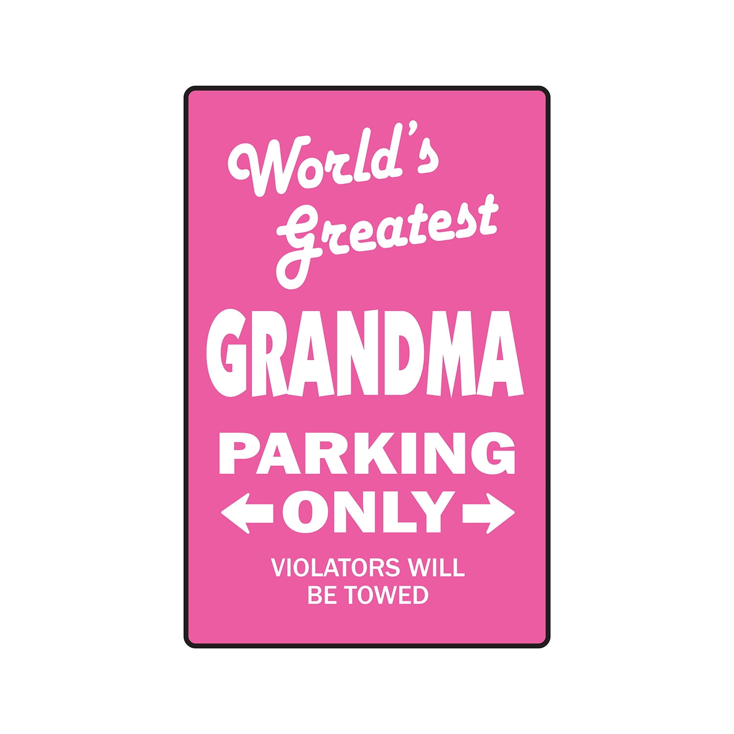 WORLD'S GREATEST GRANDMA Aluminum Sign grandchildren grand kids ...