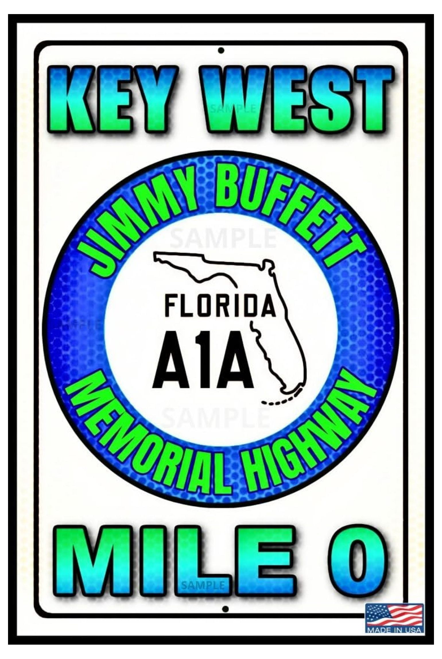 WORLD'S GREATEST SIGNS! KEY WEST MILE 0! 8"x12" Metal Made In The USA ...