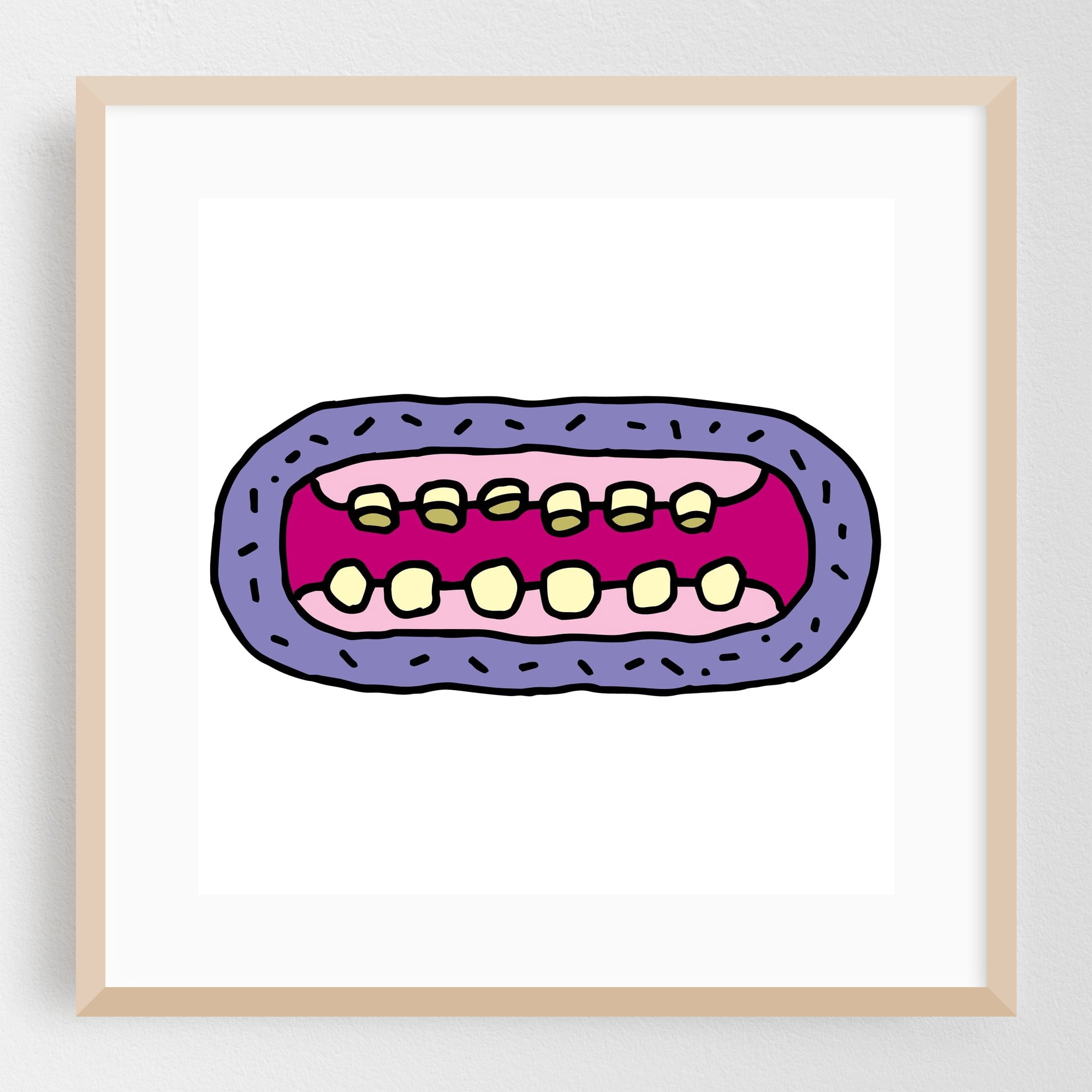 WORLD'S PRETTIEST SMILE - Drawing Illustration Pop Art Abstract ...