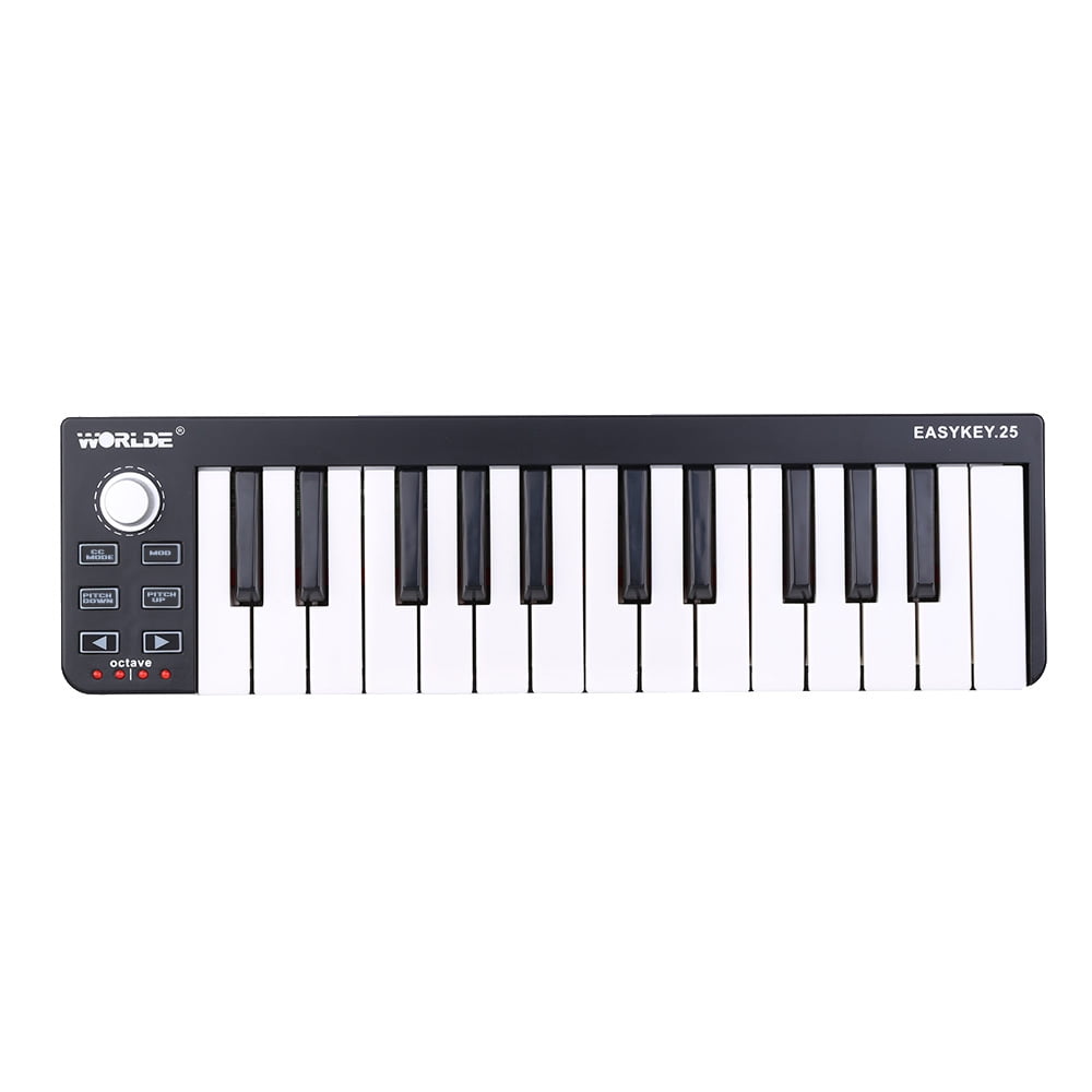 WORLDE MIDI controller,MIDI Portable 25-Key USB I ERYUE Easykey.25 QAHM ...