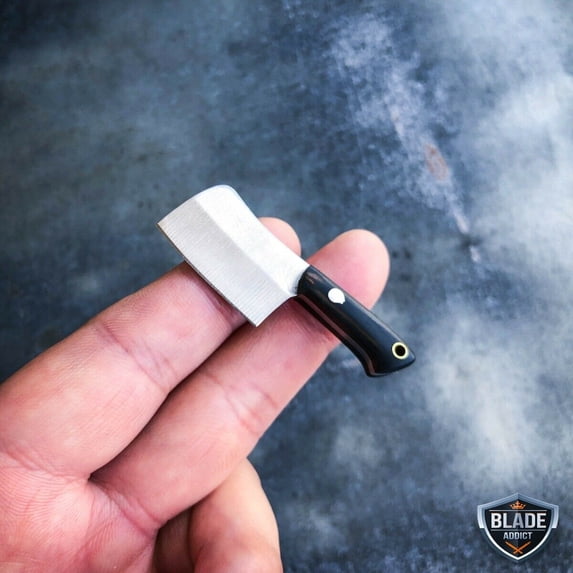 World's Smallest Working Mini Cleaver Knife with Sheath - Walmart.com