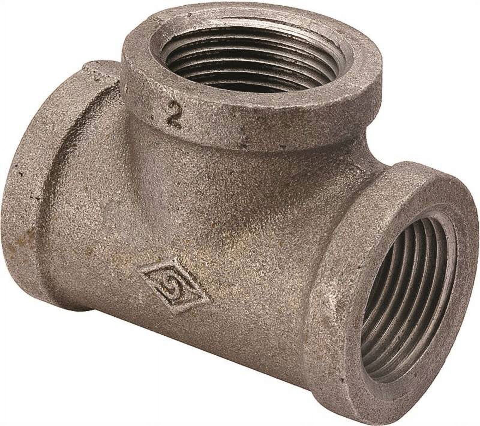 WORLDWIDE SOURCING B130R 25X20X20 Pipe Tee, 1 x 3/4 x 3/4 in, Threaded ...