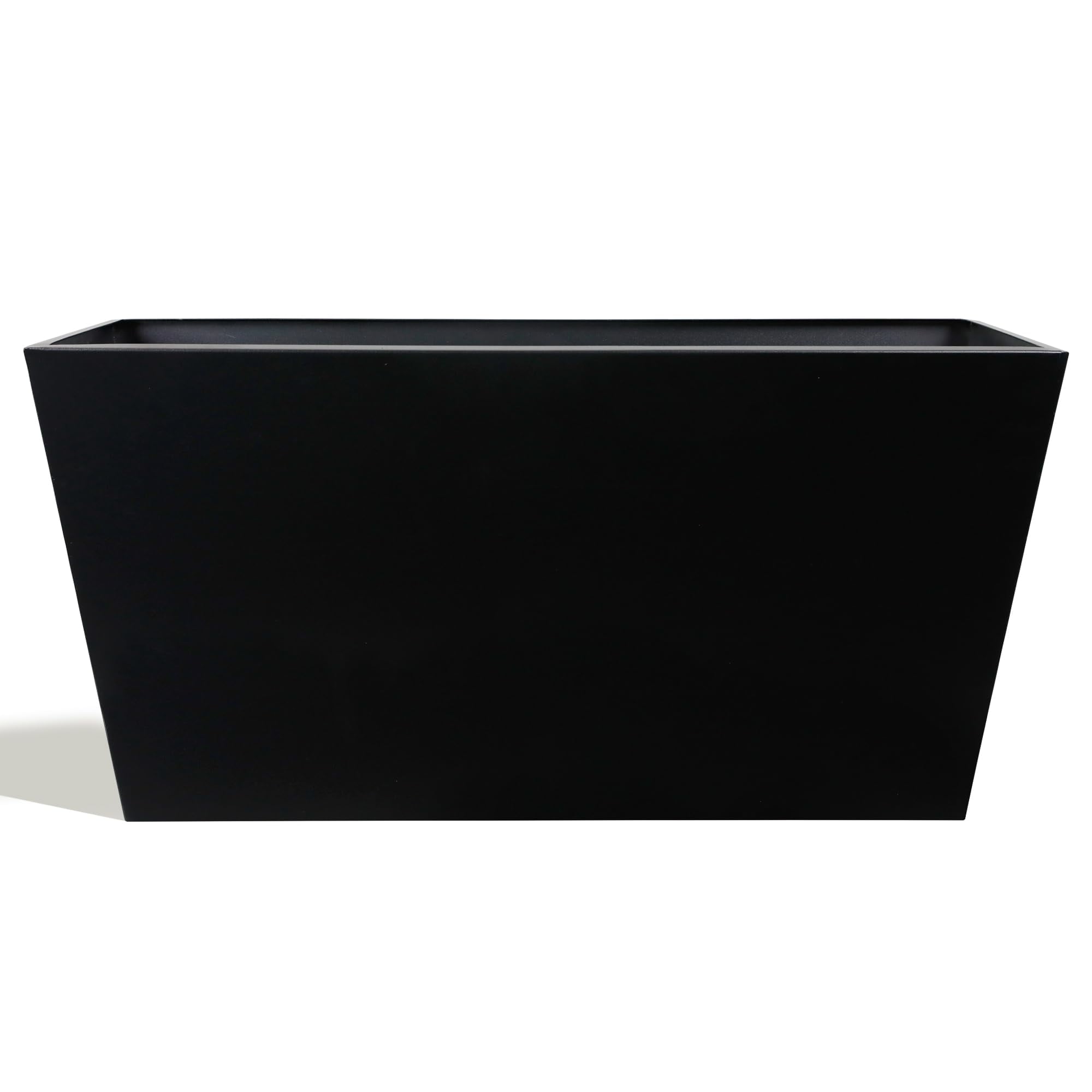 WORTH 16'' H Metal Trapezoid Planter Box - Modern Heavy Duty Rustic ...