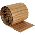 "WORTH 20ft Pre-Rusted Corrugated Steel Edging, 10"" H, Bendable Strips ...