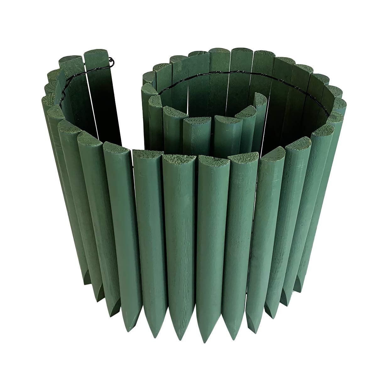 WORTH 3.5 Ft Wooden Short Fence Outdoor Landscape Edging Flexible ...