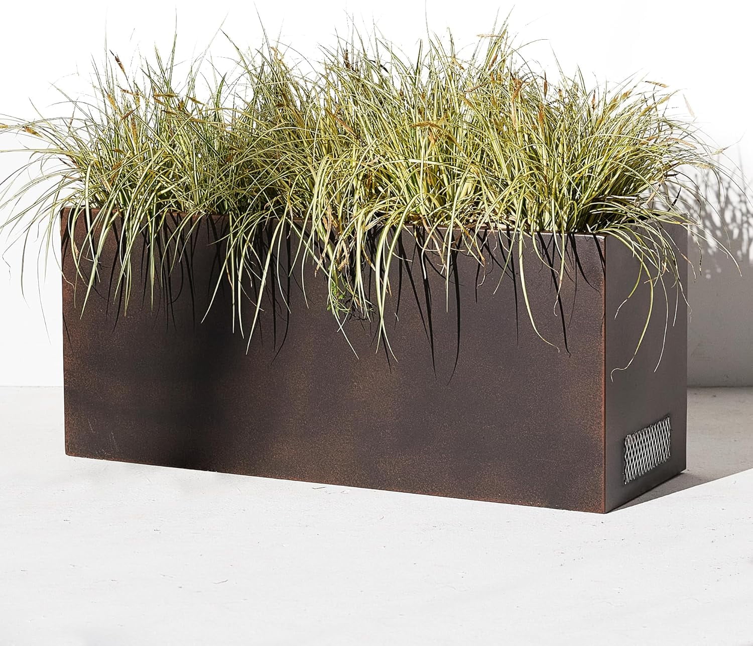 WORTH 30" L.x11 W.x13 H. Metal Steel Planters - Rectangular Trough ...