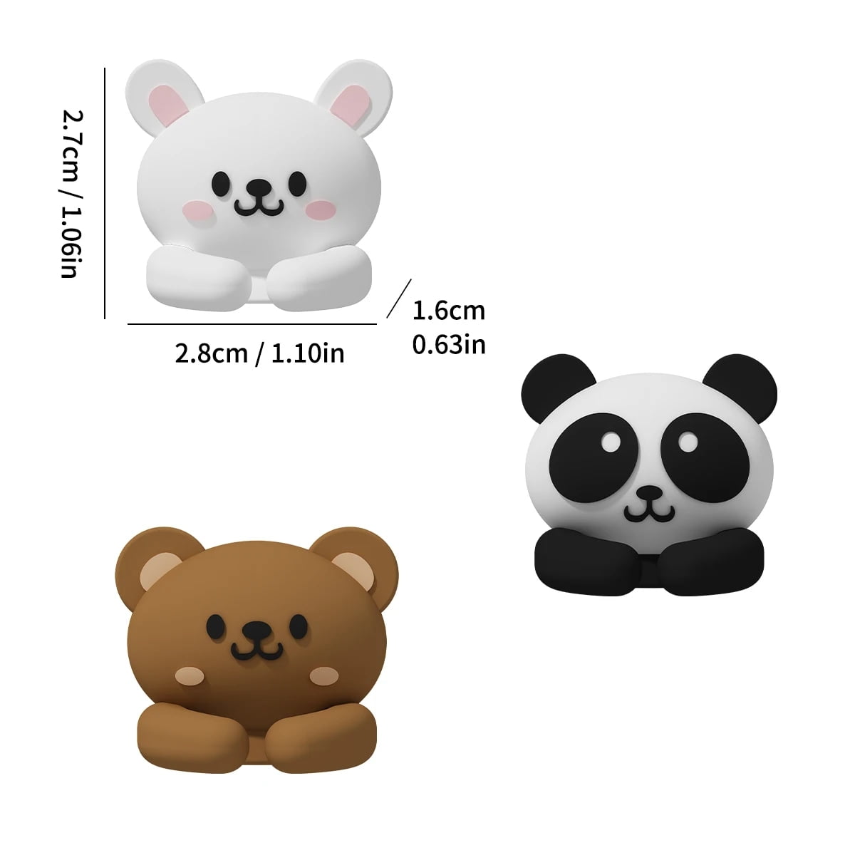WORTHBUY Desktop Cute Cable Organizers Holder Clips Desk Tidy Organiser ...