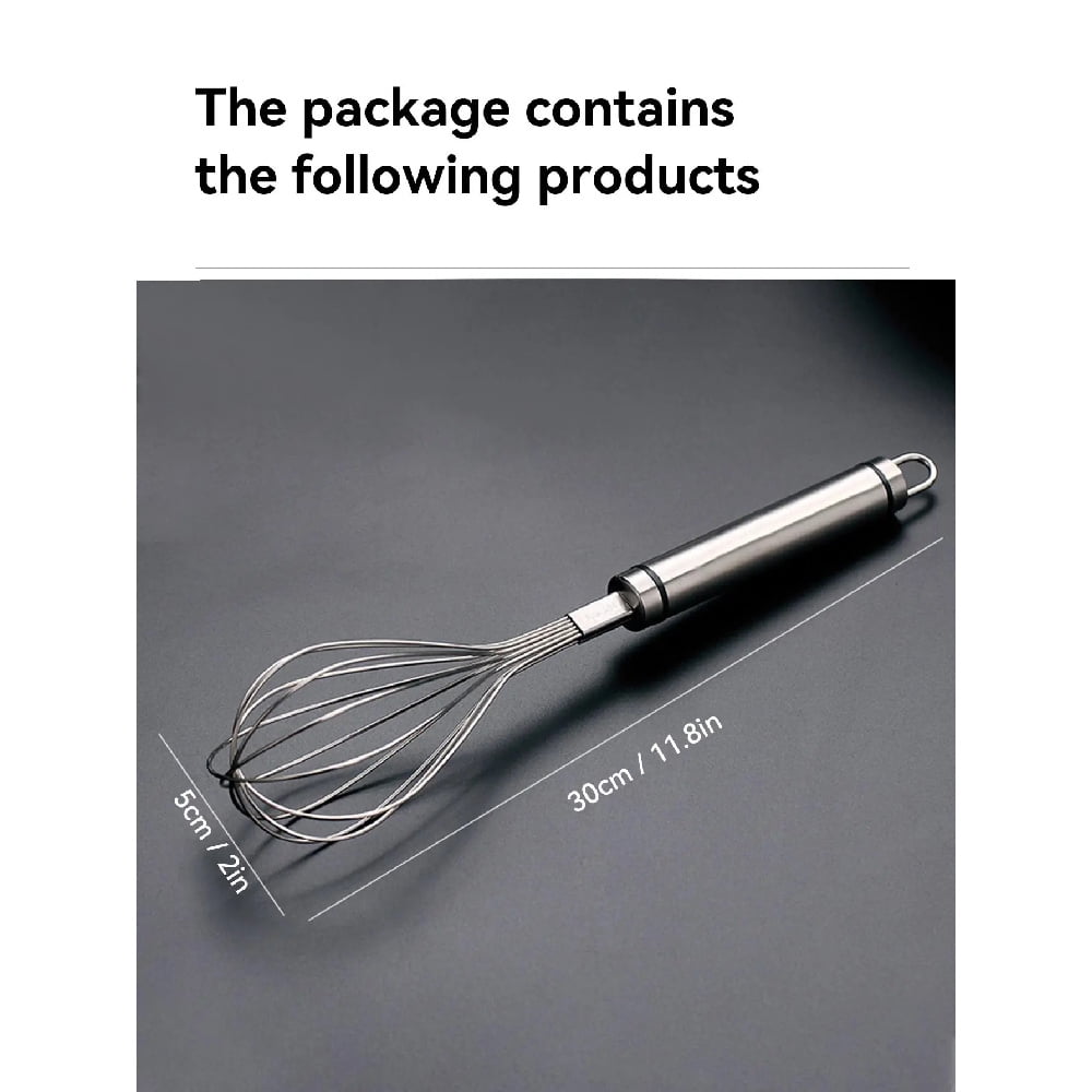 WORTHBUY Egg Whisk Stainless Steel Kitchen Balloon Whisks Manual Egg ...