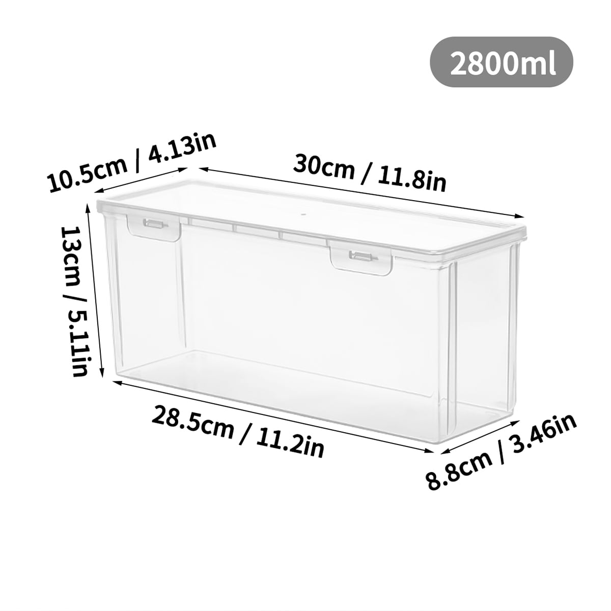 WORTHBUY Plastic Storage Box For Office Supplies Large Capacity ...