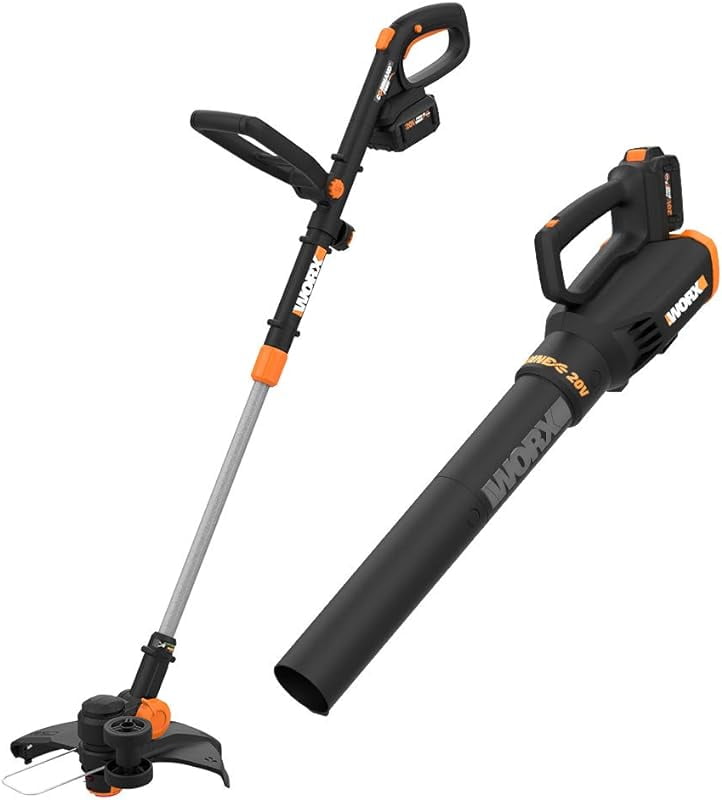 Worx 20v Gt Revolution 12 Cordless String Trimmer And Turbine Leaf