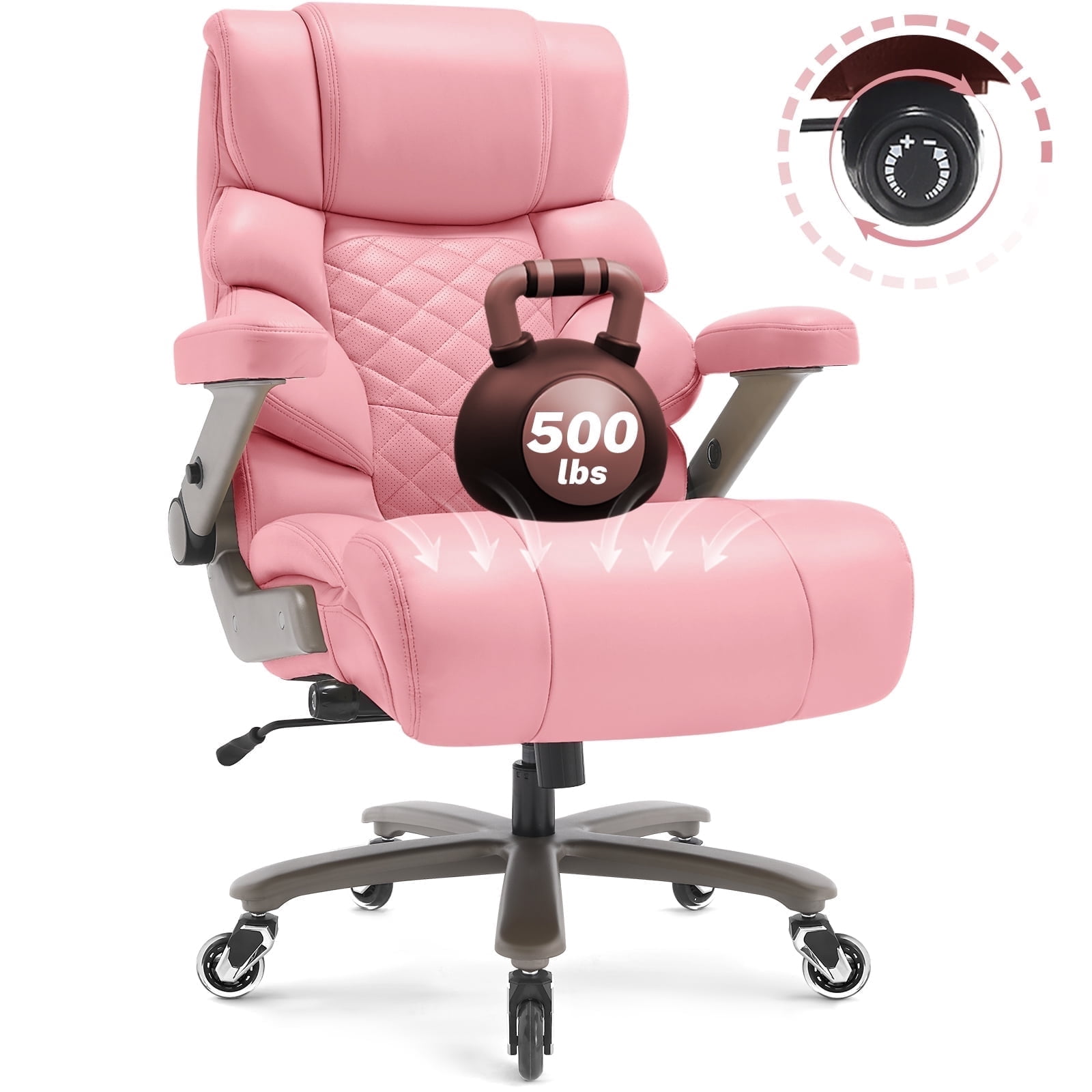 WOSDOM Big and Tall Office Chair 500lbs, Large High Back Executive ...