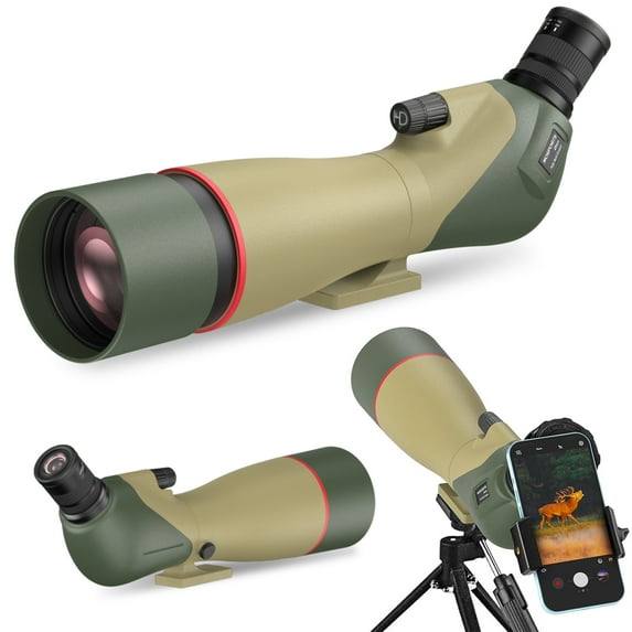 WOSPORTS HD 25-75x80 Spotting Scope Bird Watching Hunting Wildlife ...