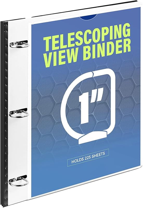WOT I Telescoping 3 Ring Binder 1 Inch 12-Pack, Expandable Flexible ...