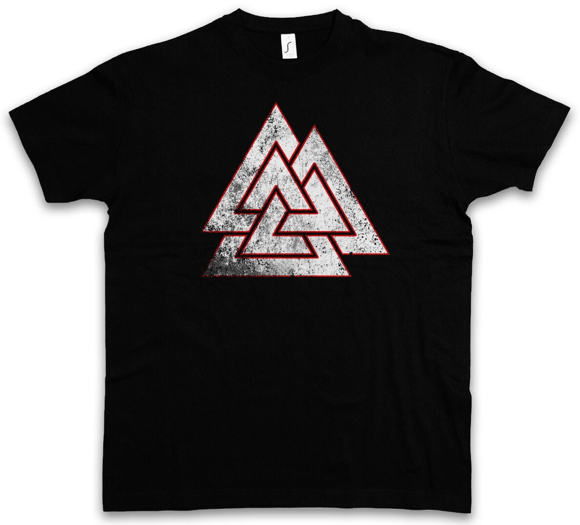 WOTAN VALKNUT SYMBOL T-SHIRT Celtic Paganism Wotan Thor Vikings Knot T ...