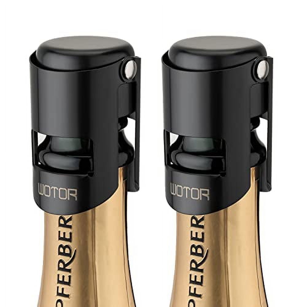 WOTOR Champagne Stoppers with Stainless Steel Champagne Bottle Stopper ...