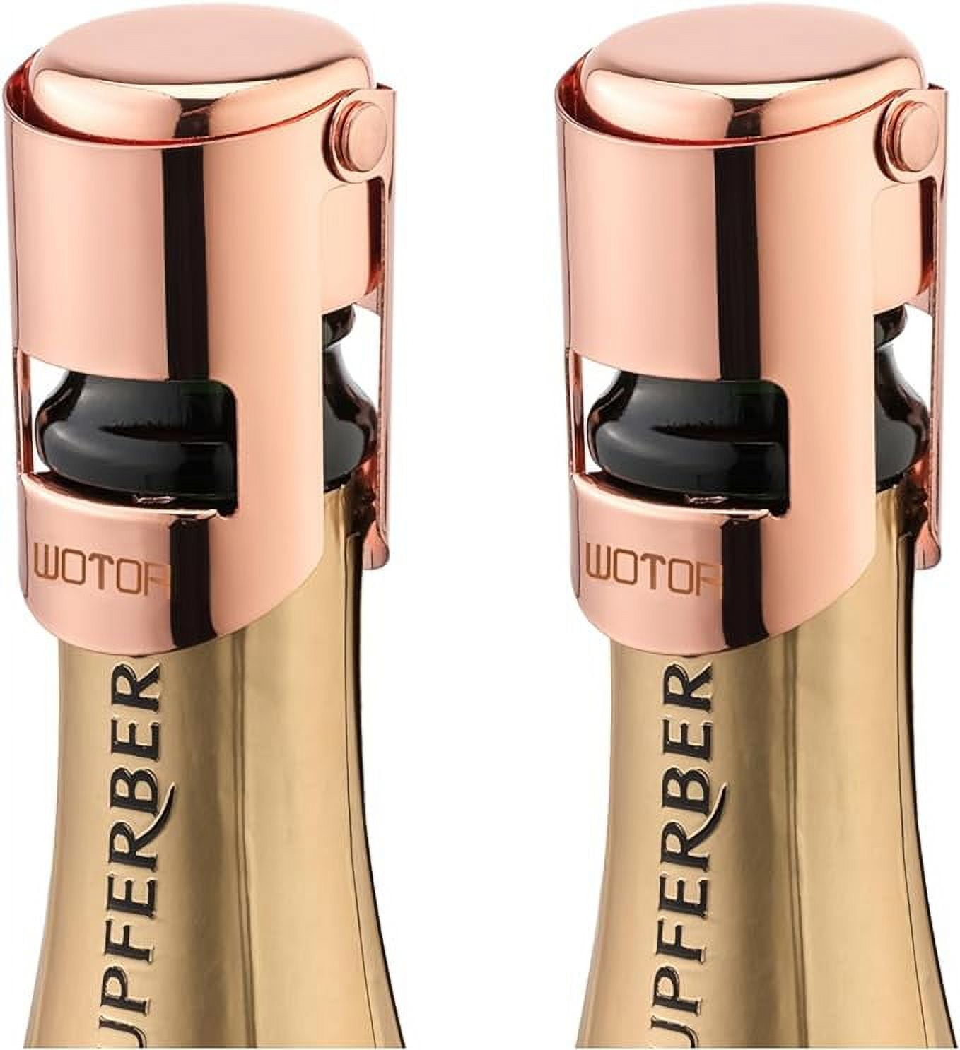 WOTOR Champagne Stoppers with Stainless Steel Champagne Saver with Food ...