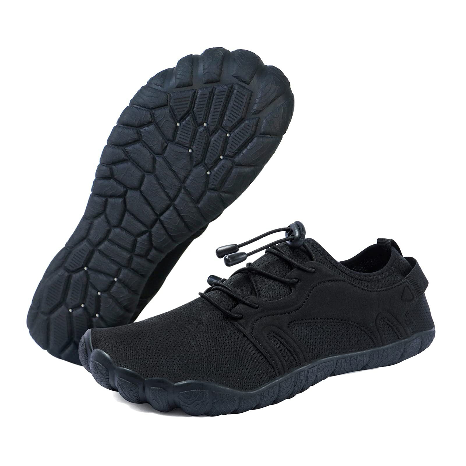 WOTTE Men's Water Shoes Quick-Dry Aqua Sock Barefoot Wide Toe Sports ...
