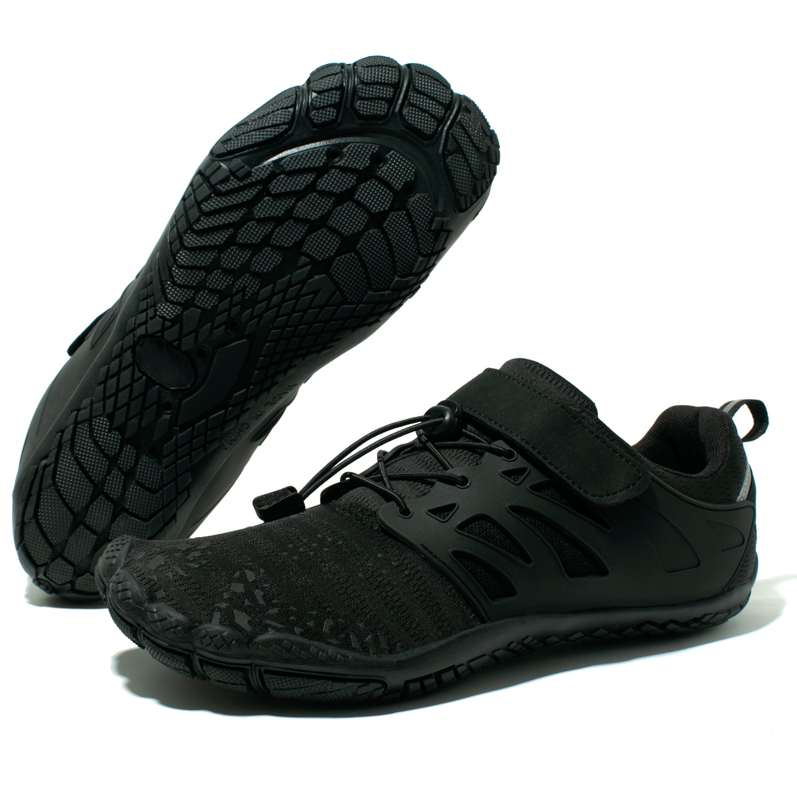 WOTTE Men's Water Shoes Quick-Dry Barefoot Aqua Socks Slip-on Beach ...