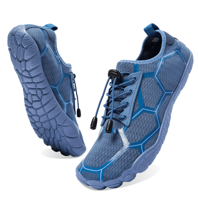 WOTTE Men's Water Shoes Quick-Dry Barefoot Aqua Socks Slip-on Beach ...