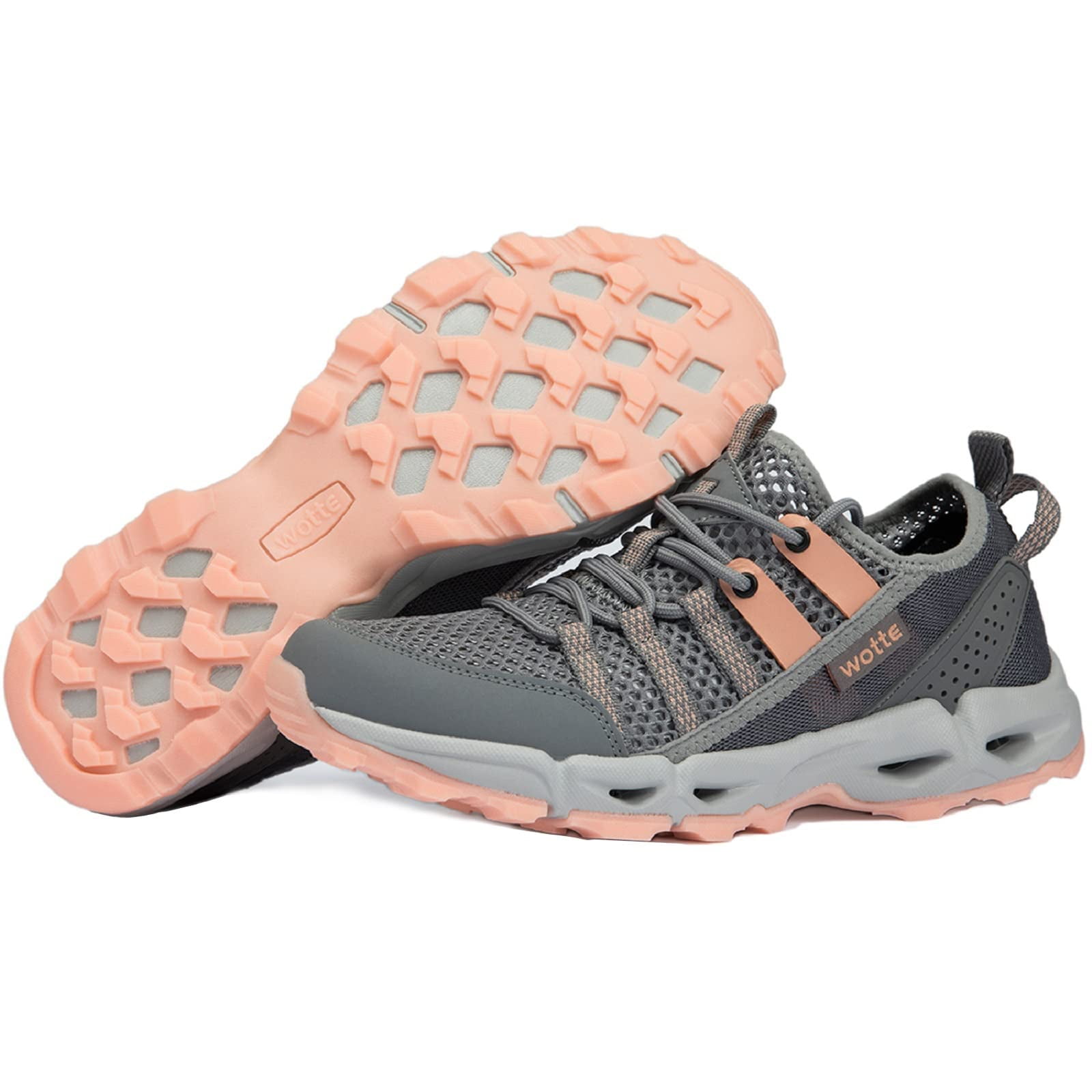 WOTTE Womens Quick Drying Water Hiking Shoes Barefoot Aqua Outdoor ...