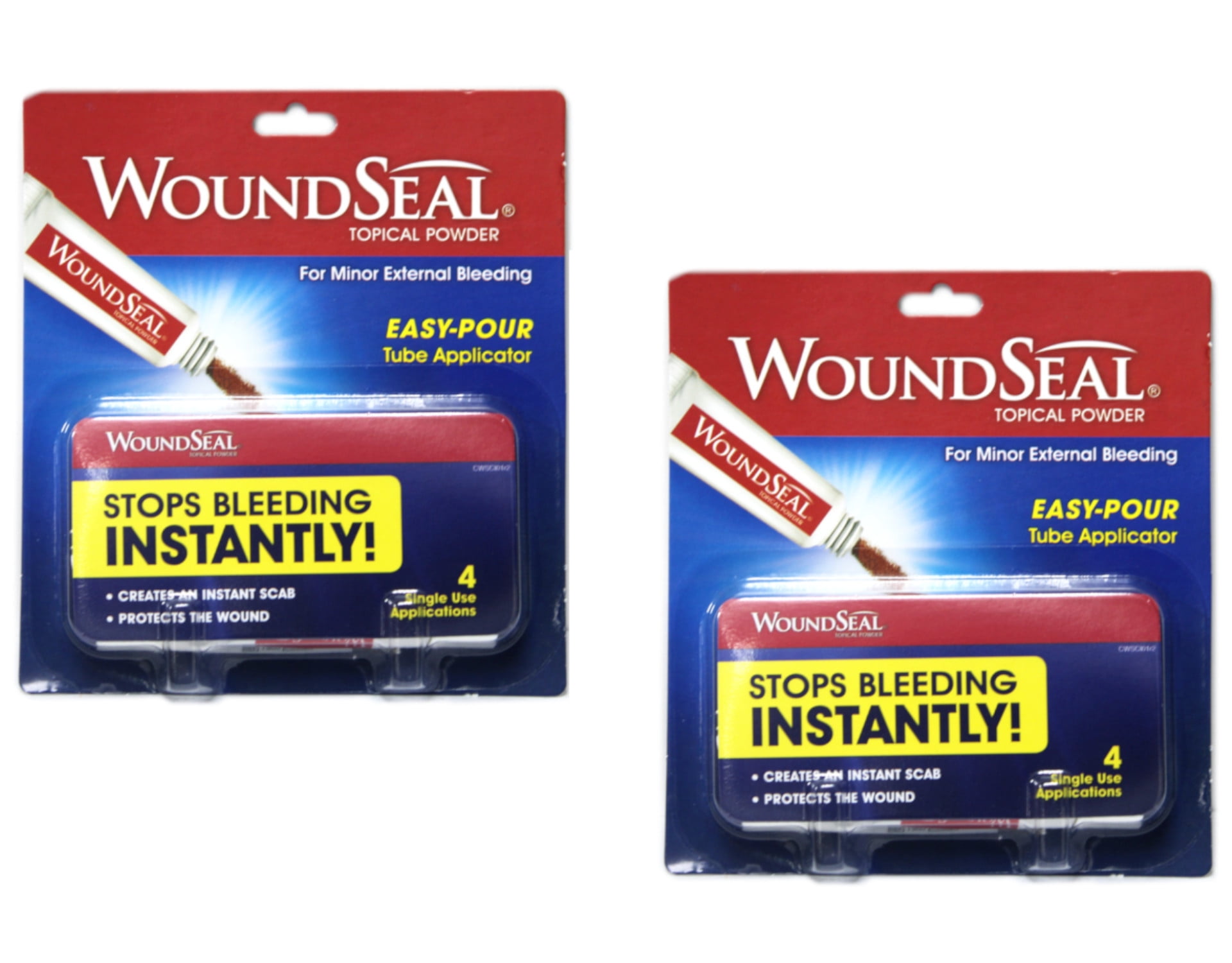 WOUNDSEAL Powder Stop bleeding Instantly 4 Tubes pack (2 pack ...