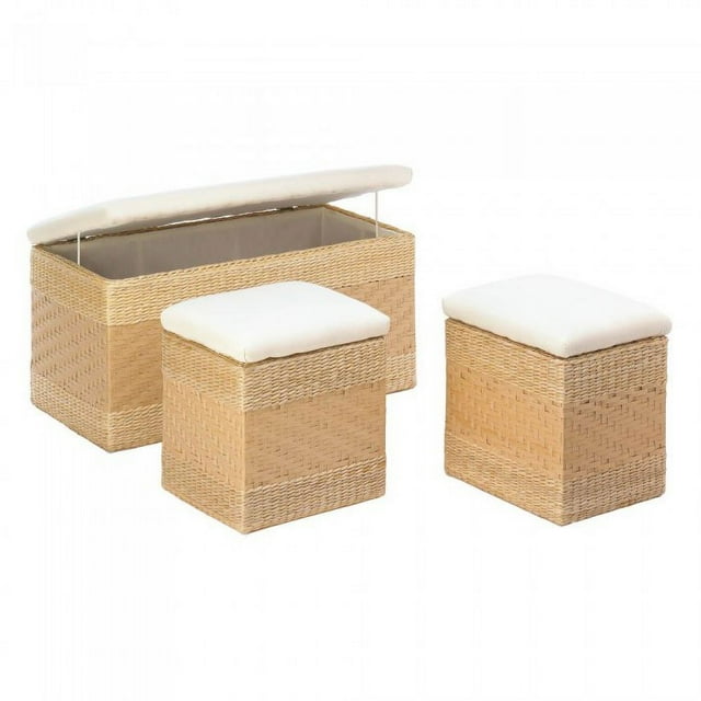 WOVEN NATURAL NESTING STORAGE TRUNKS - Walmart.com