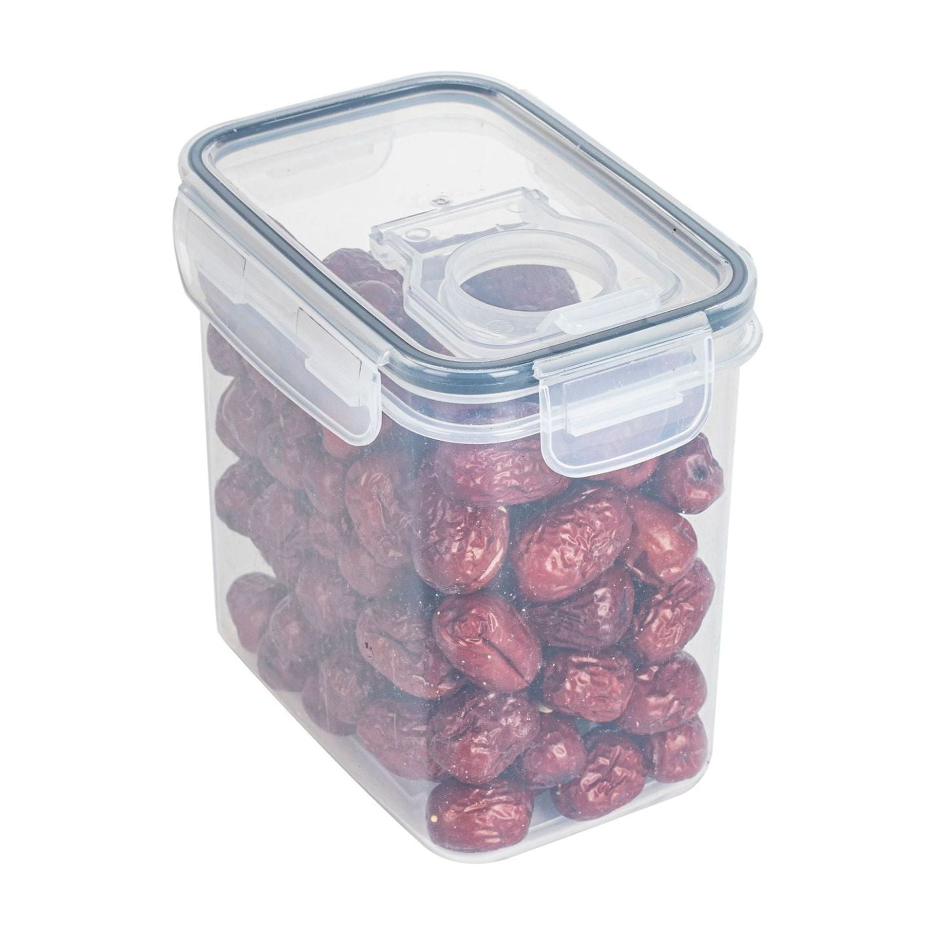 WOVTE 1.4L Cereal Storage Container, Clear Plastic Airtight Food ...