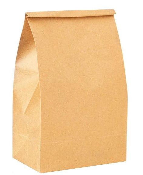 WOVTE 100pcs Small Brown Paper Bags, Mini Kraft Paper Bags 3.5''L x 2 ...