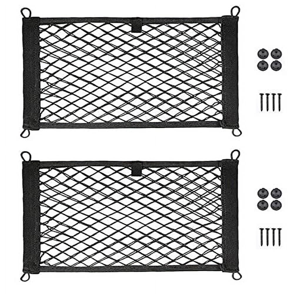 WOVTE 2 Pack Large Cargo Net for Trunk, RV, Boats Storage Mesh Pocket ...