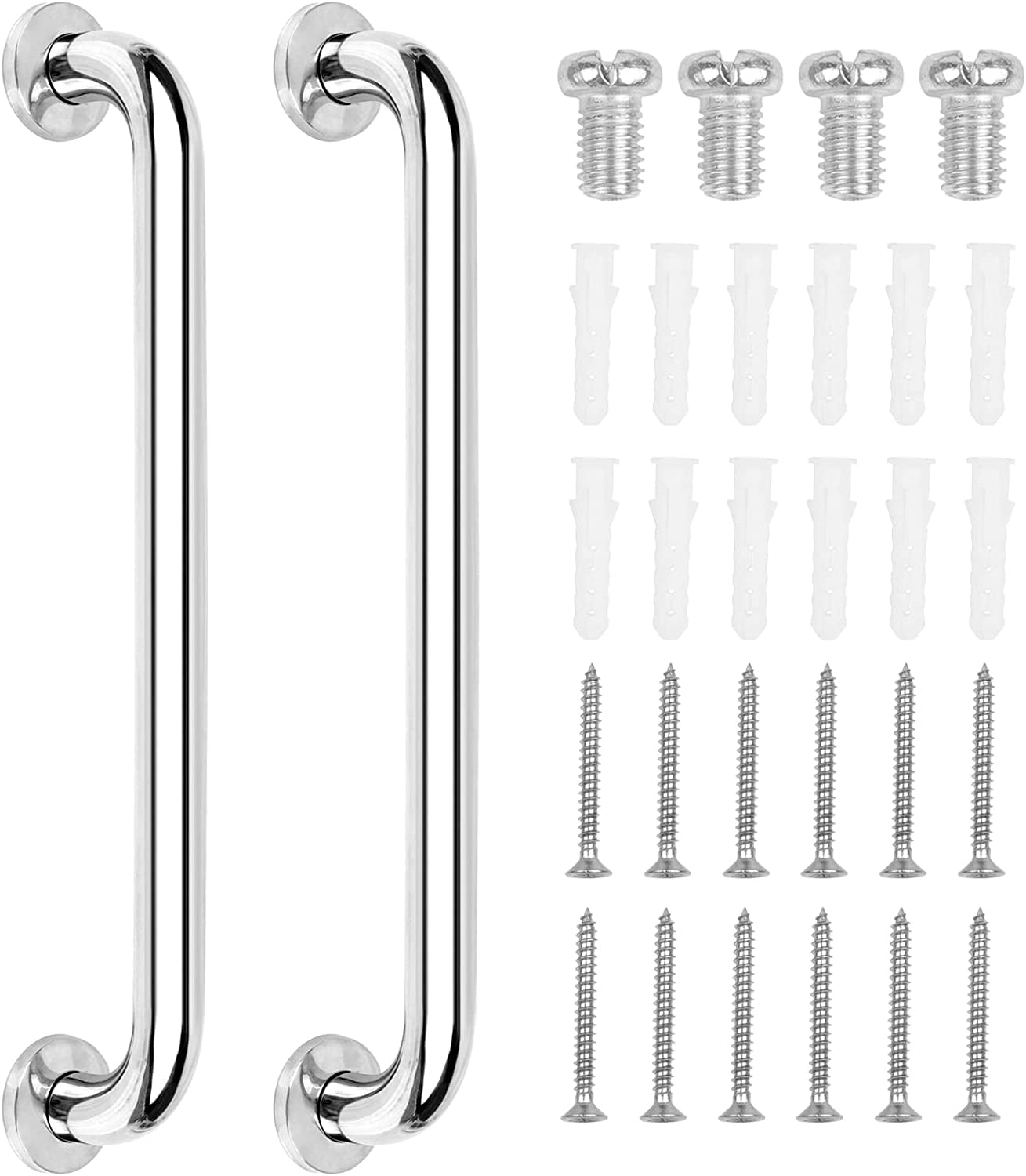 WOVTE 2 Pack Shower Grab Bar,16 inch Stainless Steel Shower Safety ...
