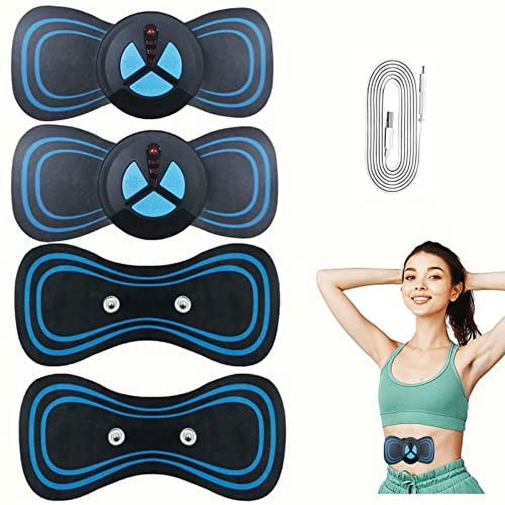 WOVTE 2 Pcs Lymphatic Drainage Massager with 4 Pad, Mini Massager Mat ...