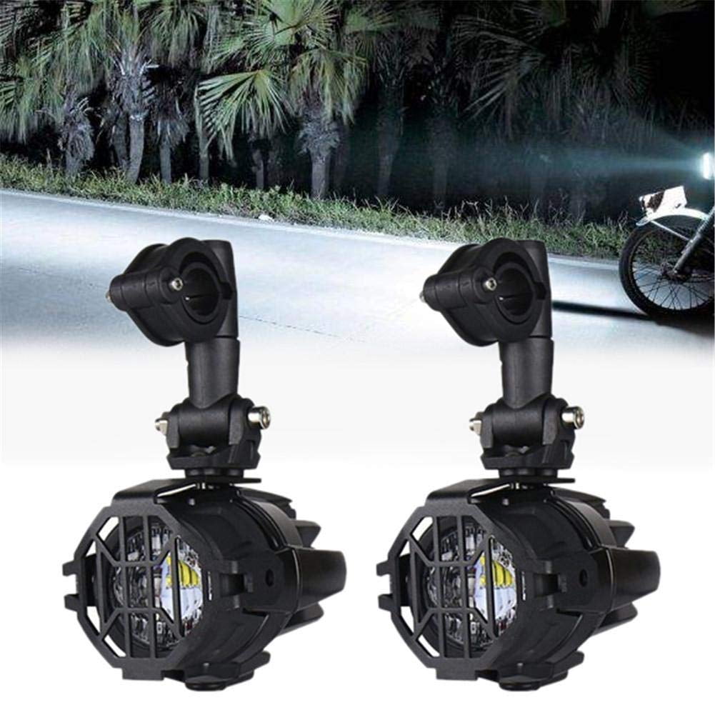 WOVTE 2 x 40 Watt 3000 LM Motorcycle LED Fog Light, 12 V - 24 V Moto ...