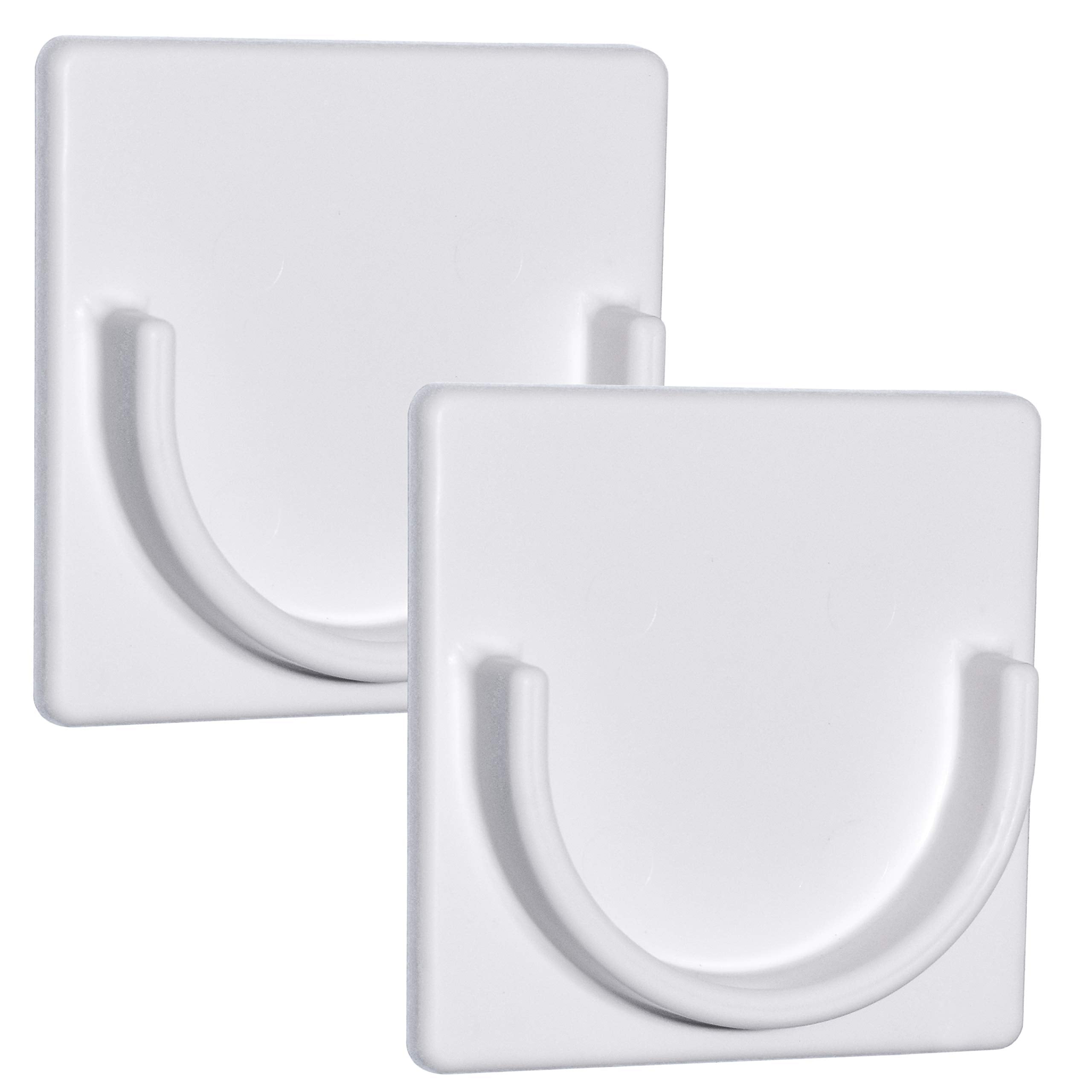 WOVTE Adhesive Shower Curtain Rod Holder | Rod Retainer | No Drilling ...