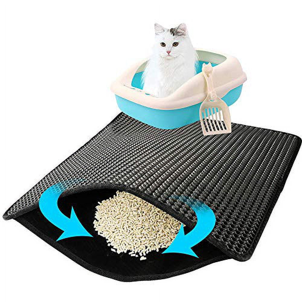 WOVTE Cat Litter Mat Litter Trapping Mat, Scratching Pads for Cat with ...