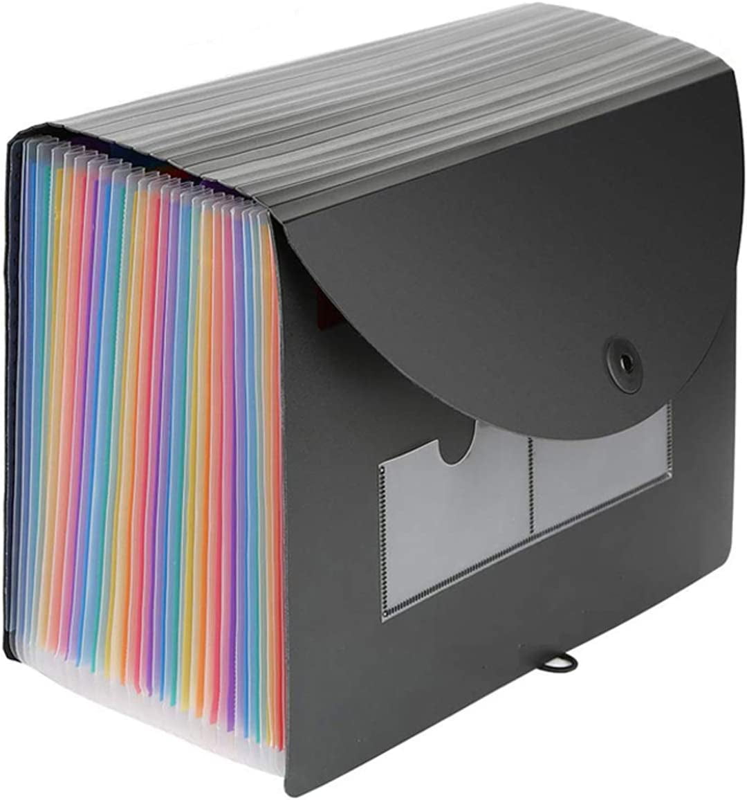 WOVTE Expanding File Folder 24 Pockets accordion File Organizer with ...