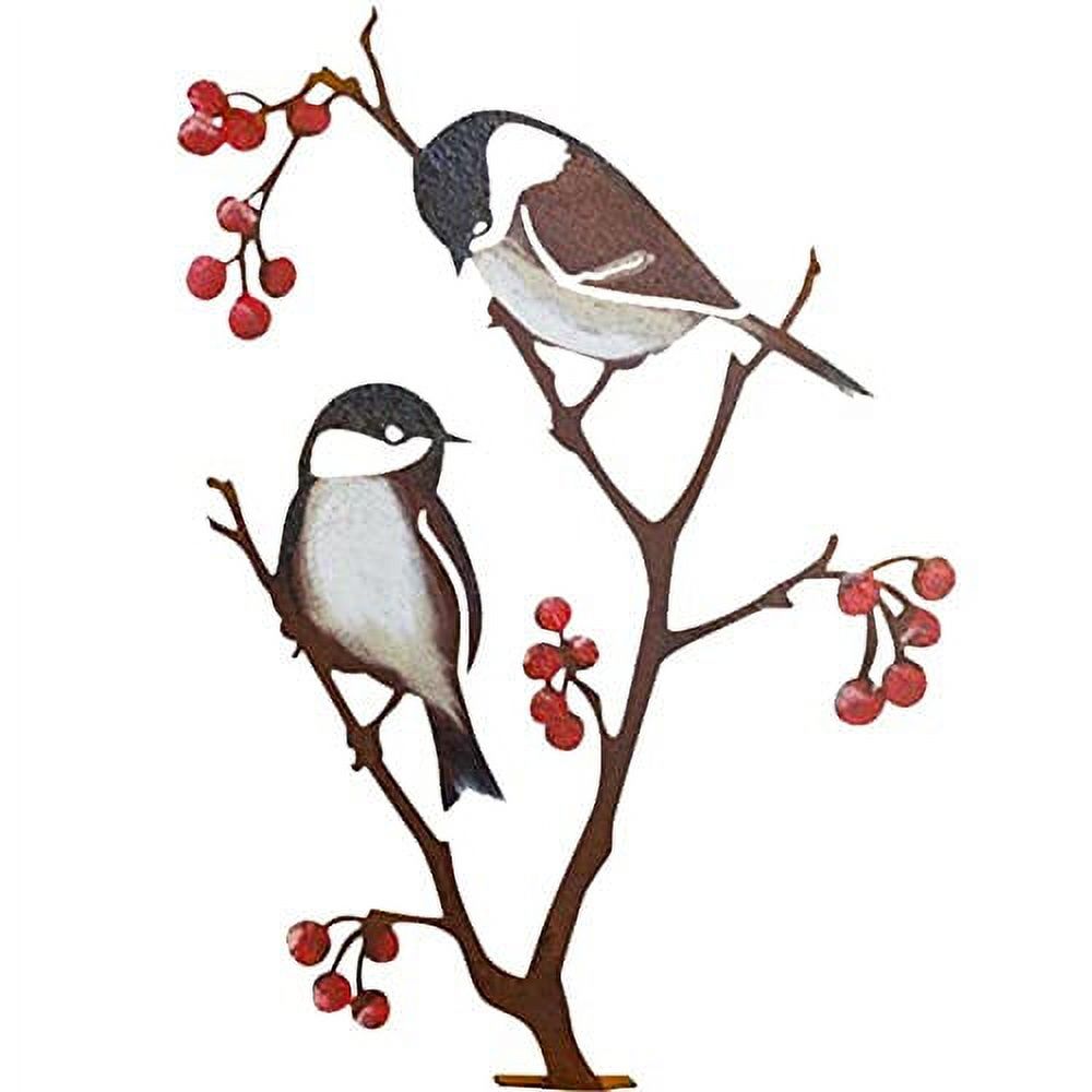 WOVTE Garden Stake Decorative Bird | Rusty birds on garden decorative ...