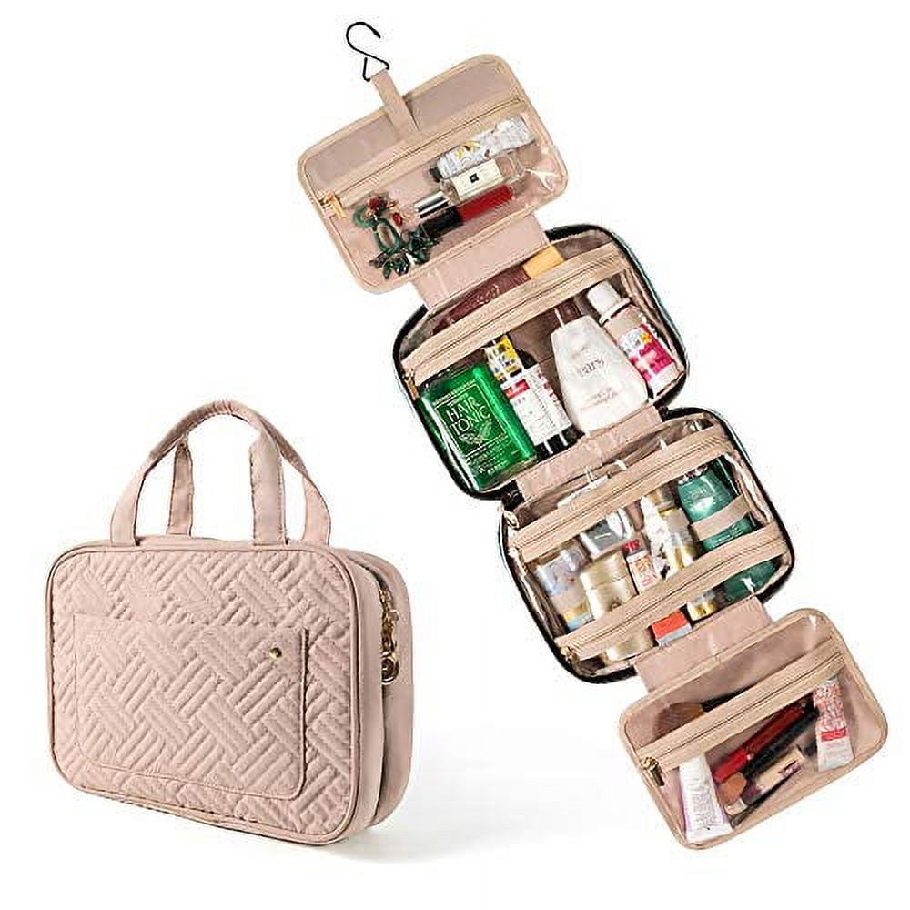 WOVTE Hanging Travel Toiletry Bag, Portable Make up Wash Bag with 4 ...